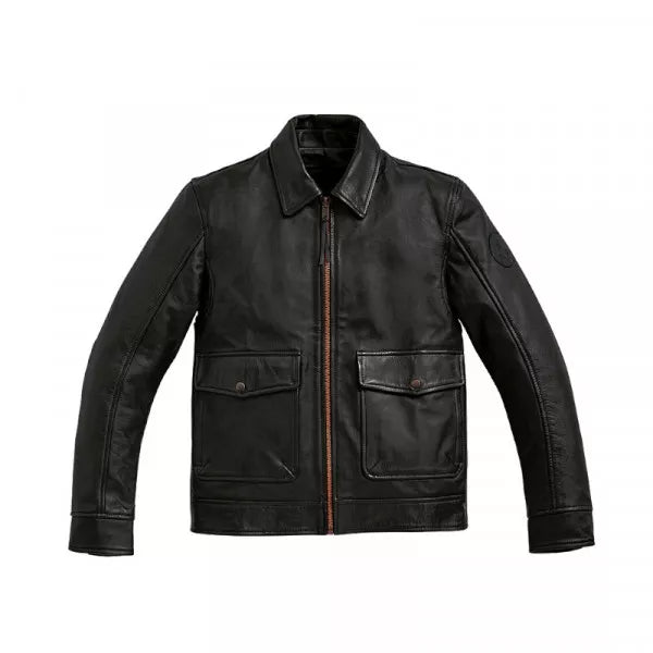 BMW Classic Leather Jacket Engineer Men's Black | Circa Motorcycle Parts