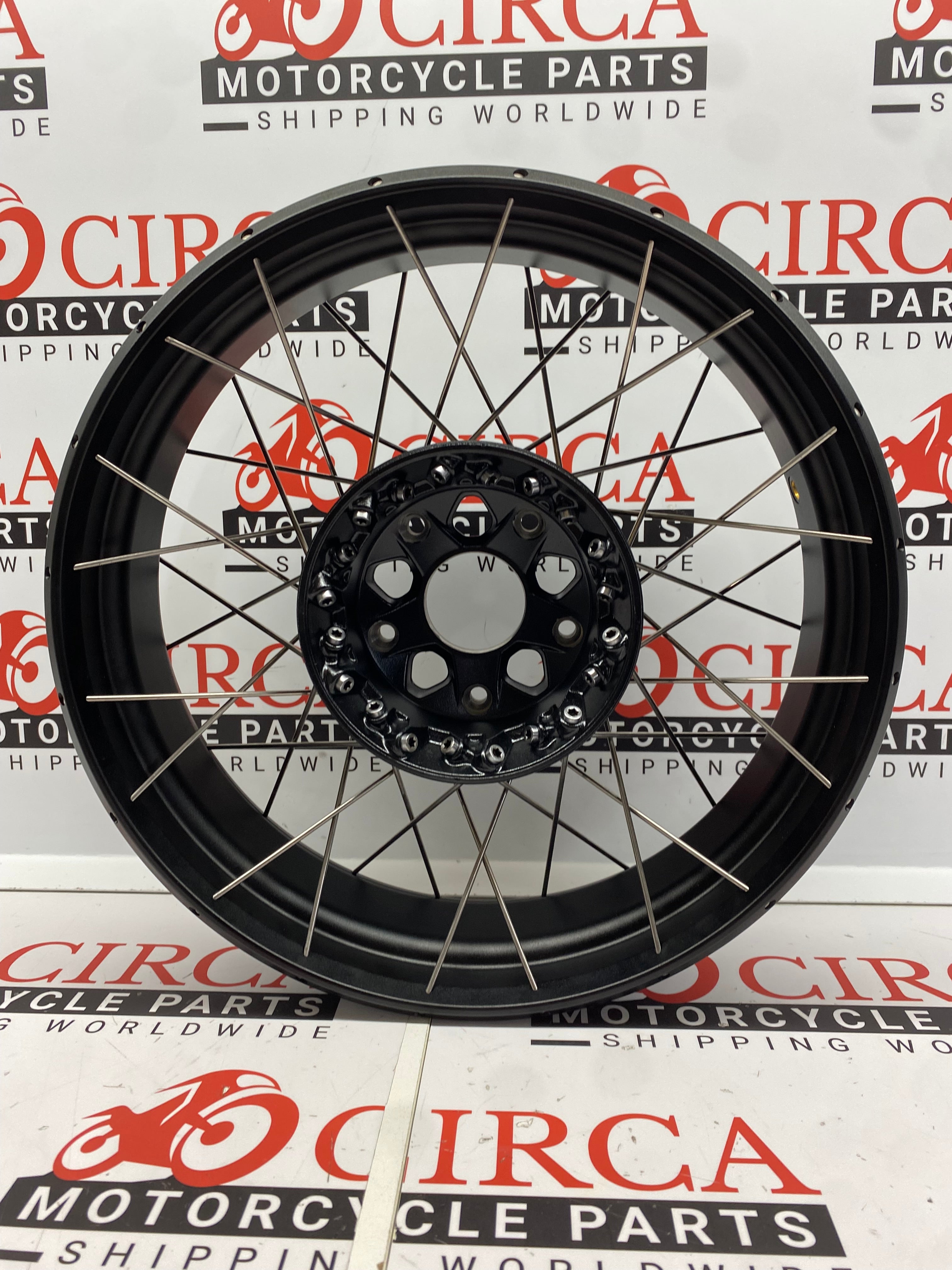 BMW R1200GS R1250GS Adventure OEM 4.5x17" inch Spoked Rear Wheel Compl ...