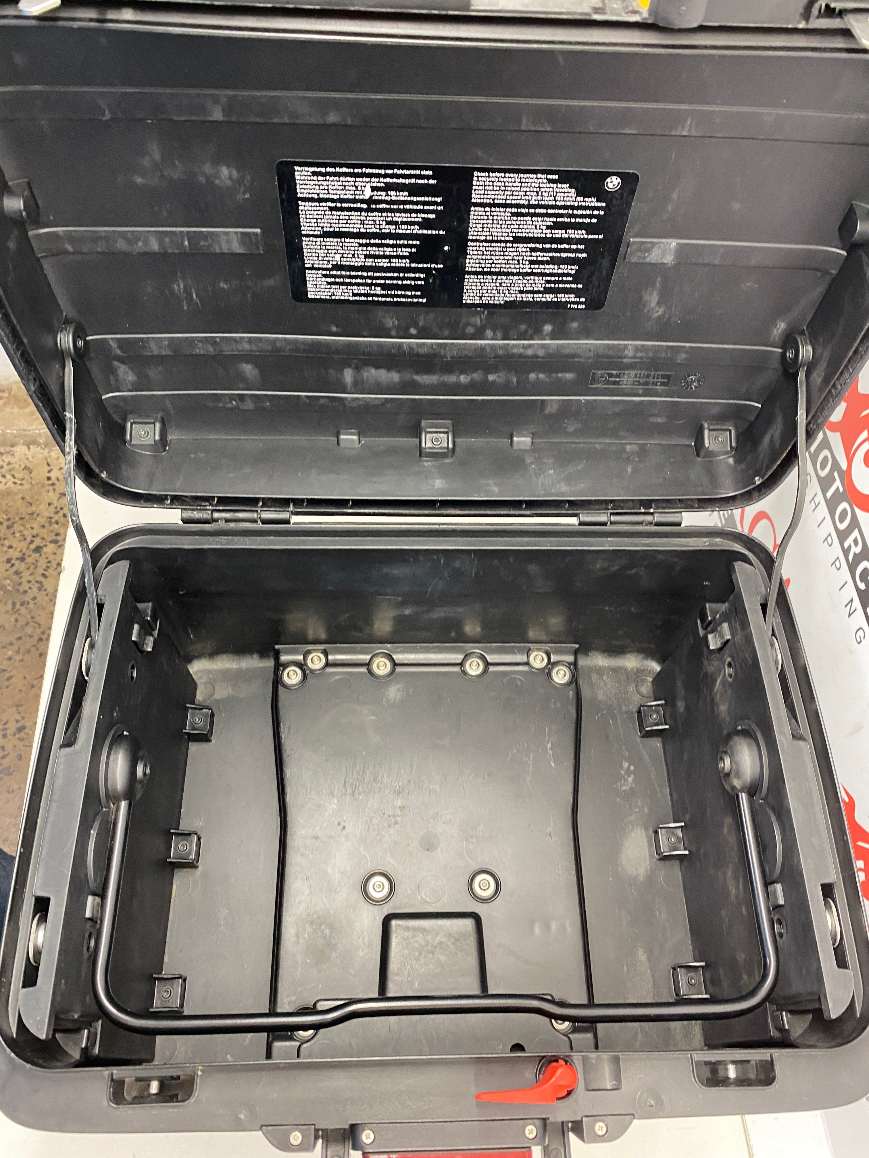 BMW genuine Vario top case 77438533792 + lock | Circa Motorcycle Parts