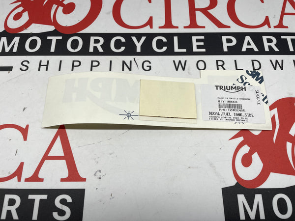 TRIUMPH SPEED TRIPLE Fuel Tank Decal T2402495 | Circa Motorcycle Parts