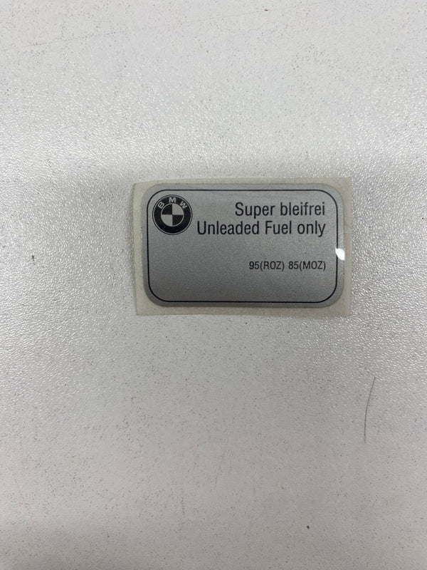 BMW Label "Premium Fuel Unleaded" 71211341612 | Circa Motorcycle Parts