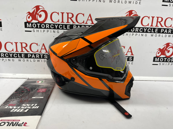 AGV AX9 Trail Helmet Gunmetal/Orange size L only | Circa Motorcycle Parts