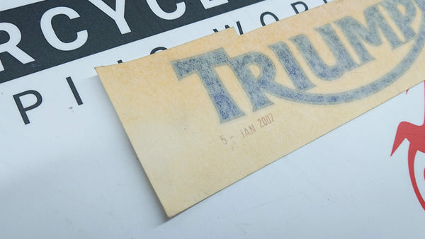 TRIUMPH TIGER 1050 Fuel Tank Decal T2306787 | Circa Motorcycle Parts